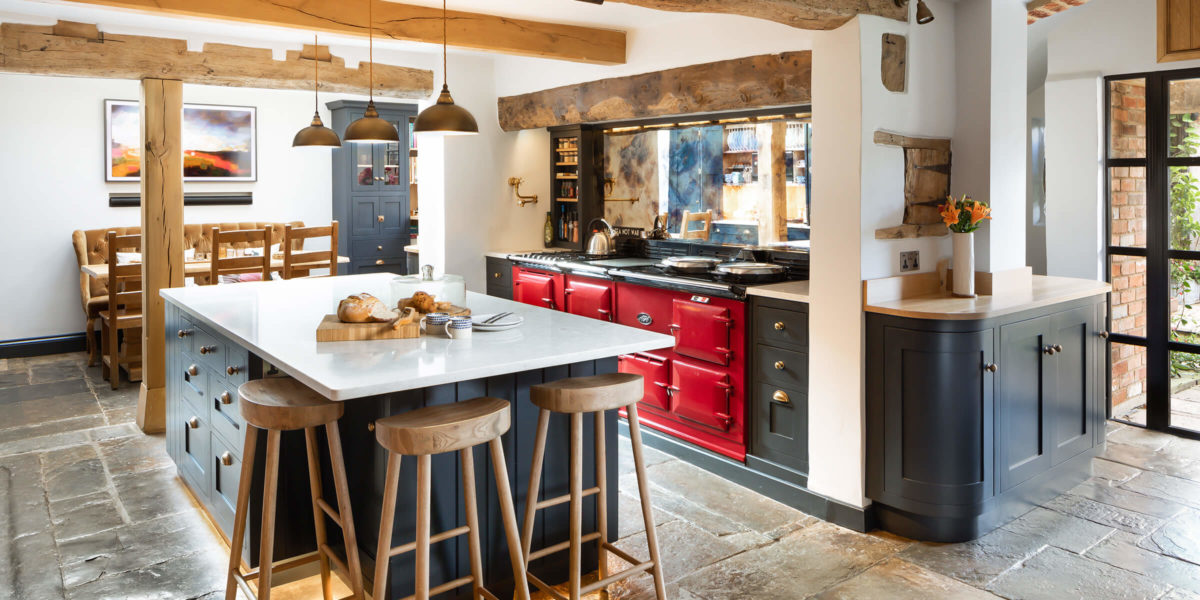 Railings Painted Quaker Kitchen top image - James Adcock